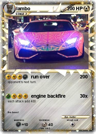 Pokémon lambo 231 231 - run over - My Pokemon Card