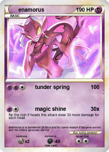 Pokémon enamorus 2 2 - tunder spring - My Pokemon Card