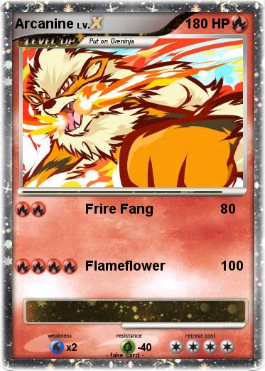 Pokémon Arcanine 691 691 - Frire Fang - My Pokemon Card