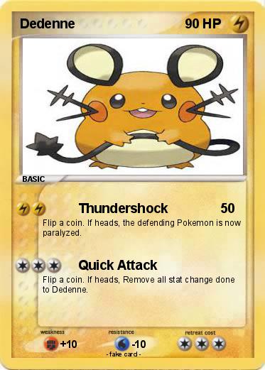 Pokémon Dedenne 156 156 - Thundershock - My Pokemon Card
