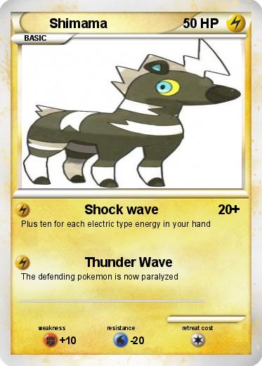 Pokémon Shimama 7 7 - Shock wave - My Pokemon Card