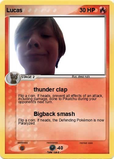 Pokémon Lucas 1779 1779 - thunder clap - My Pokemon Card
