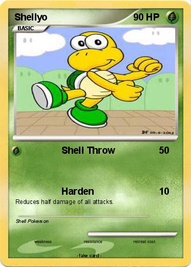 Pokémon Shellyo - Shell Throw - My Pokemon Card