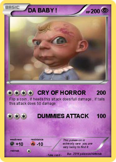 Pokémon DA BABY 5 5 - CRY OF HORROR - My Pokemon Card