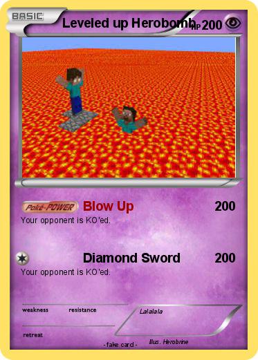Pokémon Leveled up Herobomb - Blow Up - My Pokemon Card