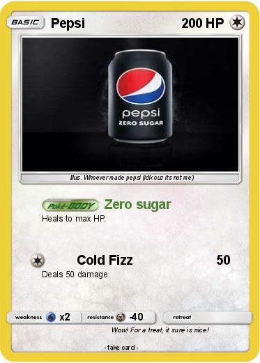 Pokémon Pepsi 242 242 - Zero sugar - My Pokemon Card
