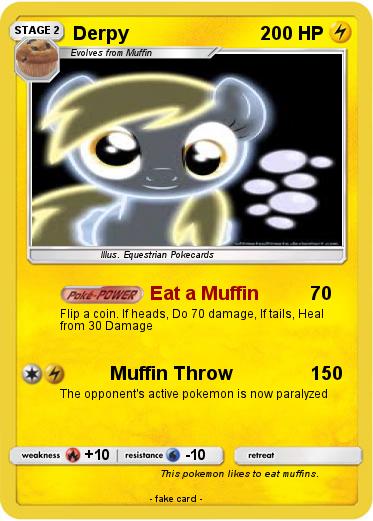 Pokémon Derpy 1468 1468 - Eat a Muffin - My Pokemon Card