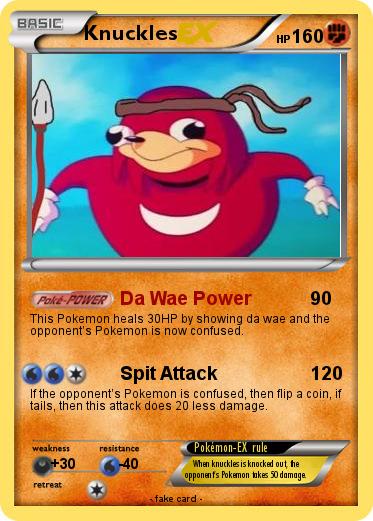 Pokémon Knuckles 861 861 - Da Wae Power - My Pokemon Card