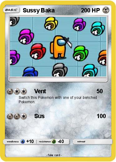 Pokémon Sussy Baka 88 88 - Vent - My Pokemon Card