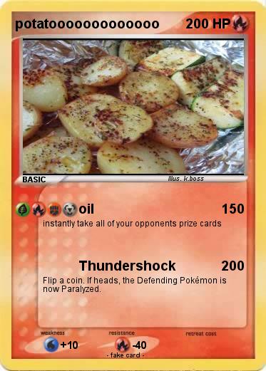 Pokémon potatooooooooooooo - oil - My Pokemon Card
