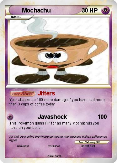 Pokémon Mochachu - Jitters - My Pokemon Card