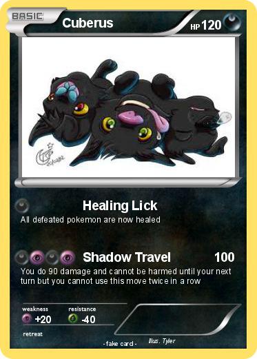 Pokémon Cuberus - Healing Lick - My Pokemon Card