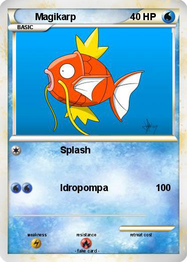 Pokémon Magikarp 804 804 - Splash - My Pokemon Card
