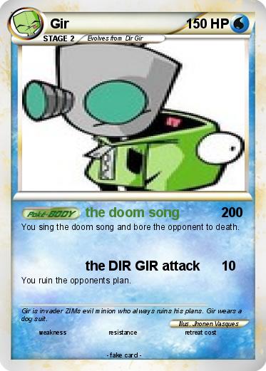 Pokémon Gir 907 907 - the doom song - My Pokemon Card