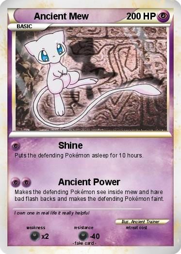Pokémon Ancient Mew 80 80 - Shine - My Pokemon Card
