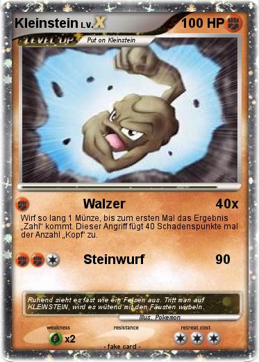 Pokémon Kleinstein 1 1 - Walzer 40x - My Pokemon Card