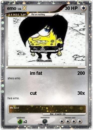 Pokémon emo 366 366 - im fat - My Pokemon Card