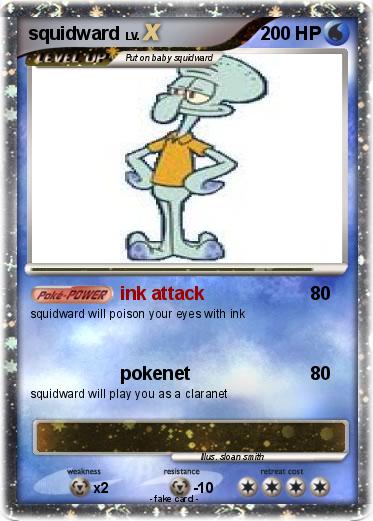 Pokémon squidward 151 151 - ink attack - My Pokemon Card