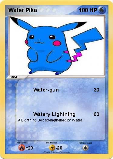Pokémon Water Pika - Water-gun - My Pokemon Card