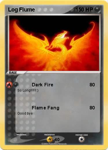 Pokémon Log Flume 1 1 - Dark Fire - My Pokemon Card