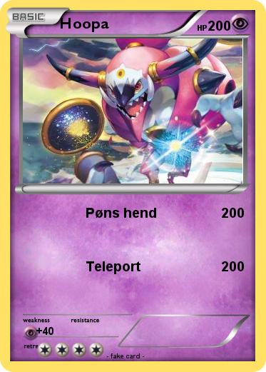 Pokémon Hoopa 697 697 - Pøns hend - My Pokemon Card