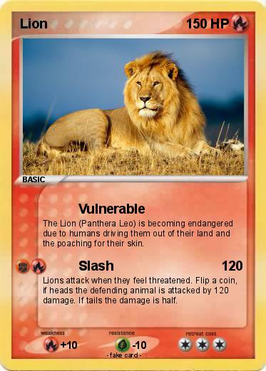Pokémon Lion 865 865 - Vulnerable - My Pokemon Card