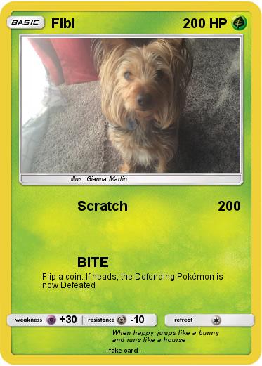 Pokémon Fibi 17 17 - Scratch - My Pokemon Card
