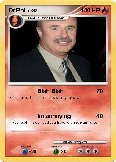 Pokémon Dr Phil 6 6 - Blah Blah - My Pokemon Card