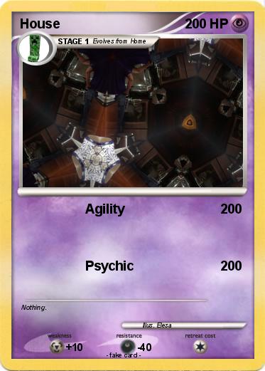 Pokémon House 80 80 - Agility - My Pokemon Card