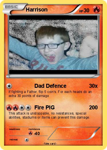 Pokémon Harrison 127 127 - Dad Defence - My Pokemon Card