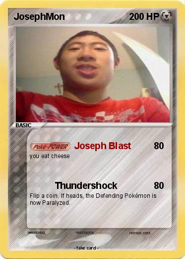 Pokémon JosephMon - Joseph Blast - My Pokemon Card