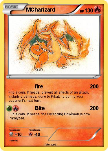 Pokémon MCharizard 109 109 - fire - My Pokemon Card