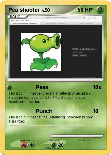 Pokémon Pea shooter 110 110 - Peas - My Pokemon Card