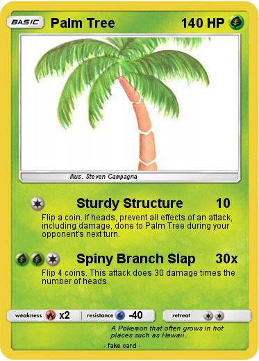 Pokémon Palm Tree 7 7 - Sturdy Structure - My Pokemon Card