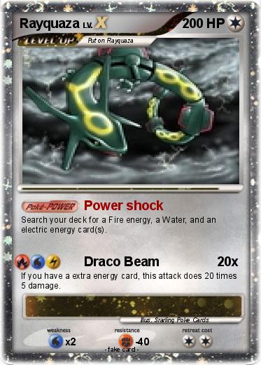 Pokémon Rayquaza 2382 2382 - Power shock - My Pokemon Card