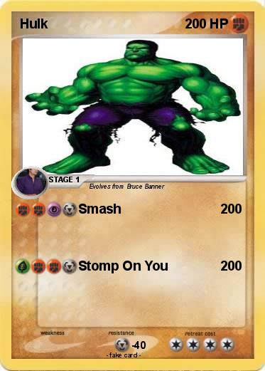 Pokémon Hulk 790 790 - Smash - My Pokemon Card