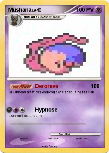 Pokémon Mushana 20 20 - Deroreve - Ma carte Pokémon
