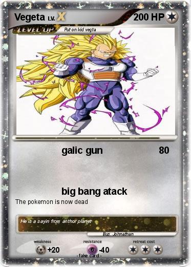 Pokémon Vegeta 810 810 - galic gun - My Pokemon Card