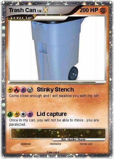 Pokémon Trash Can 36 36 - Stinky Stench - My Pokemon Card