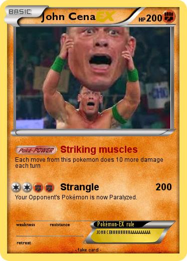 Pokémon John Cena 3925 3925 - Striking muscles - My Pokemon Card
