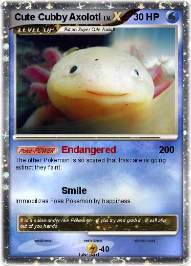 Pokémon Cute Cubby Axolotl - Endangered - My Pokemon Card