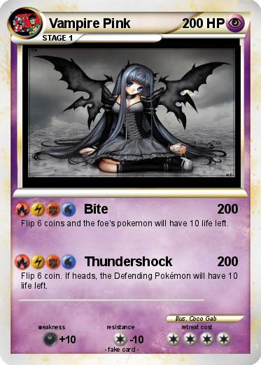 Pokémon Vampire Pink - Bite - My Pokemon Card