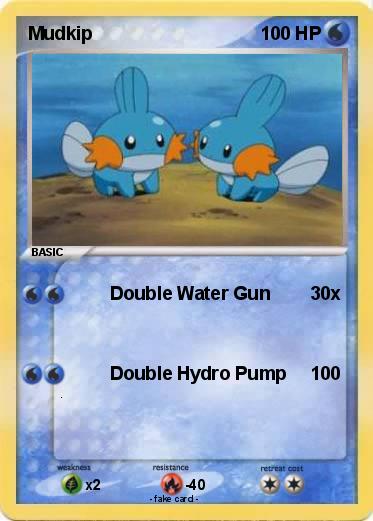 Pokémon Mudkip 179 179 - Double Water Gun - My Pokemon Card
