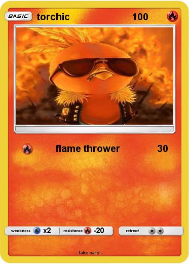 Pokémon torchic 350 350 - flame thrower - My Pokemon Card