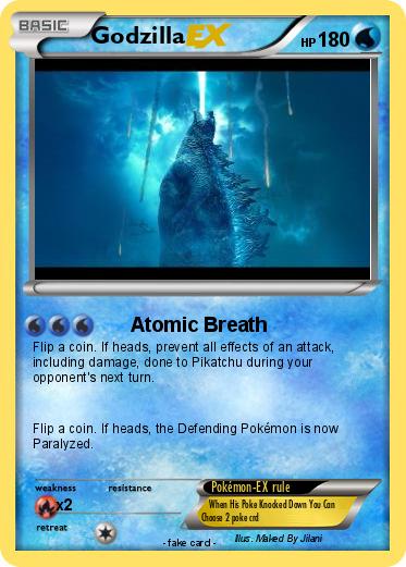Pokémon Godzilla 3915 3915 - Atomic Breath - My Pokemon Card