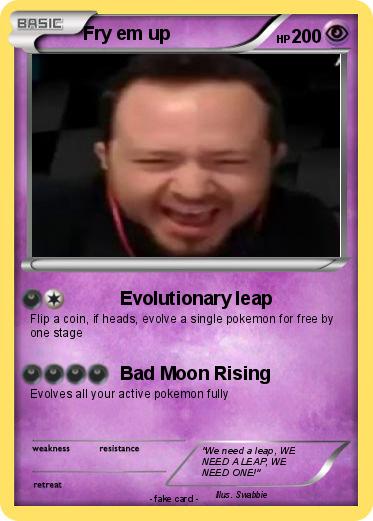 Pokémon Fry em up - Evolutionary leap - My Pokemon Card