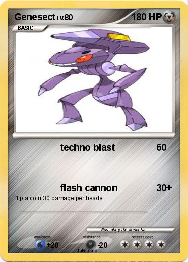 Pokémon Genesect 281 281 - techno blast - My Pokemon Card