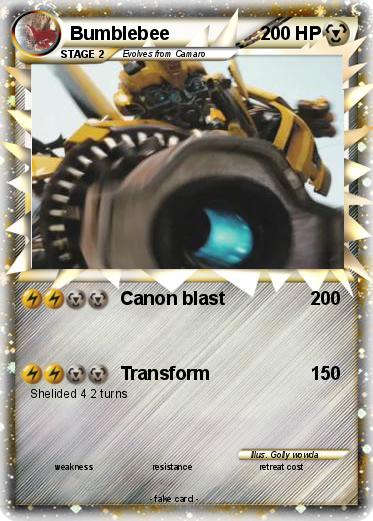 Pokémon Bumblebee 287 287 - Canon blast - My Pokemon Card