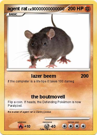 Pokémon agent rat - lazer beem - My Pokemon Card