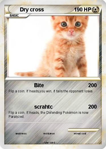 Pokémon Dry cross - Bite - My Pokemon Card